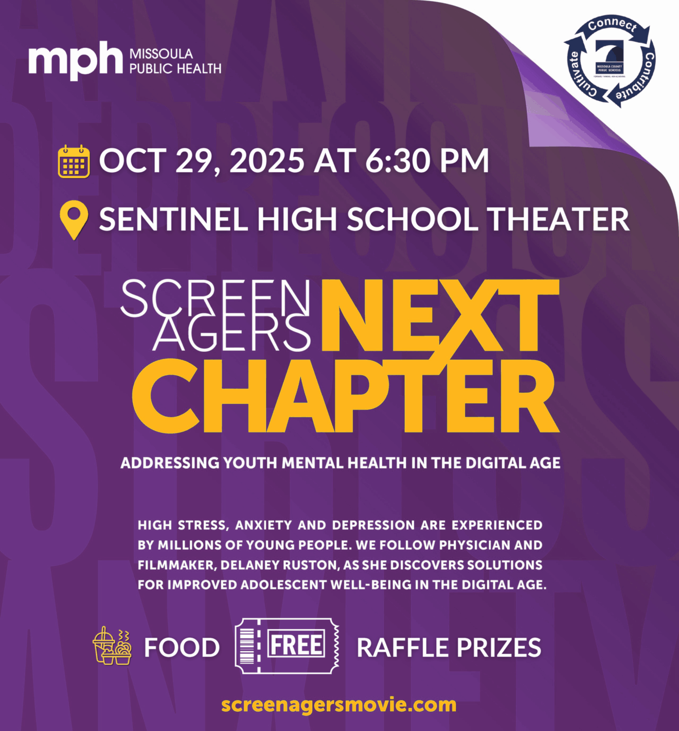 Screenagers Next Chapter at Sentinel High School October 29th 6:30pm ...